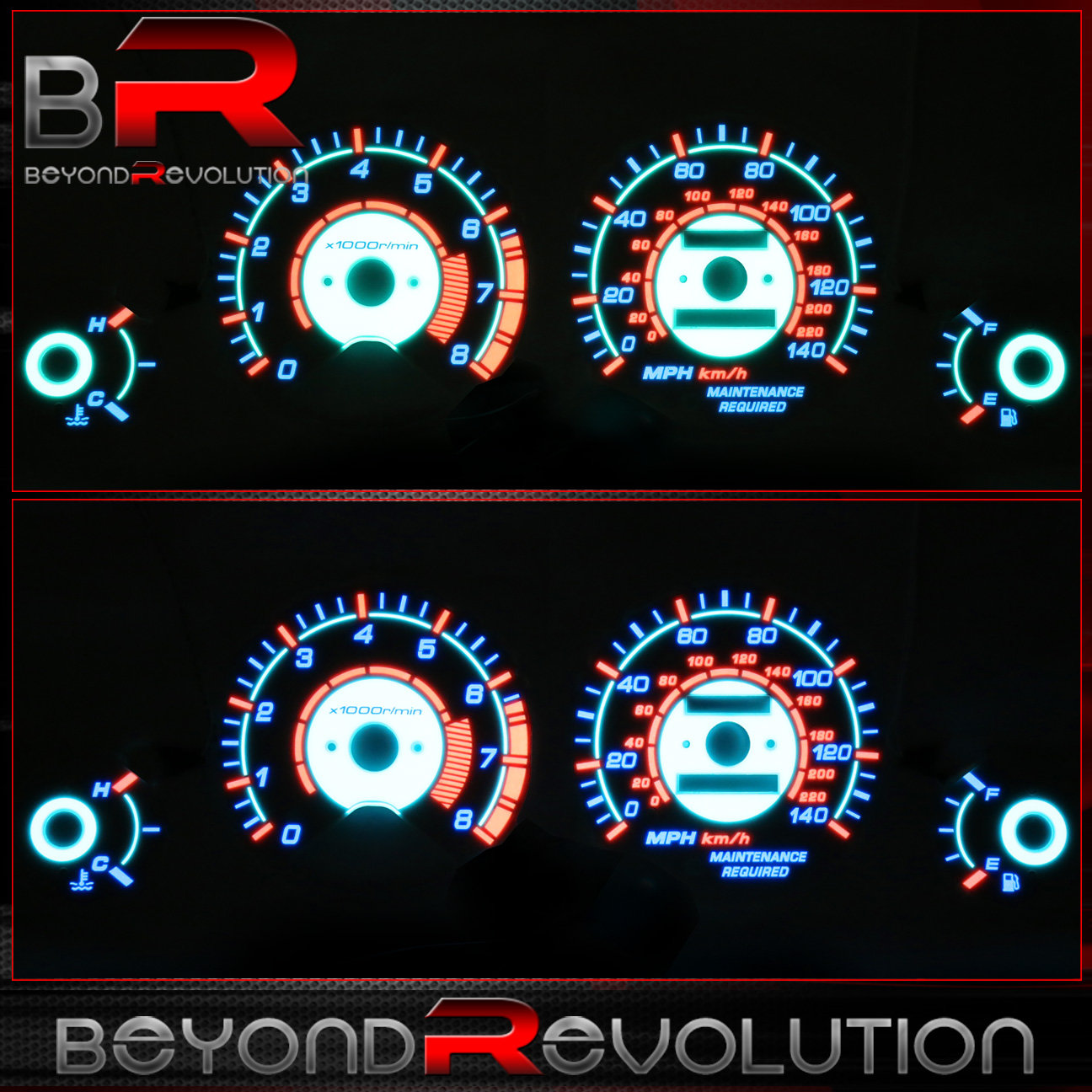 Sell Indiglo Reverse Glow Gauge Dash Face MPH W/ RPM For 1996-1997 Honda Accord CD in La Puente ...