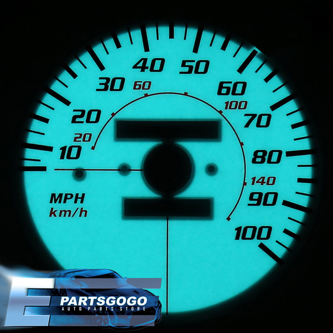 Purchase 1993-1996 Jeep Grand Cherokee JDM White Face Indiglo Reverse Glow Gauges in La Puente ...