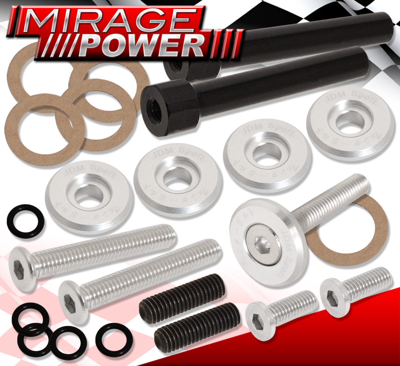 For Civic Integra D15 D16 Low Profile Thin Valve Cover Washer Bolt Kit