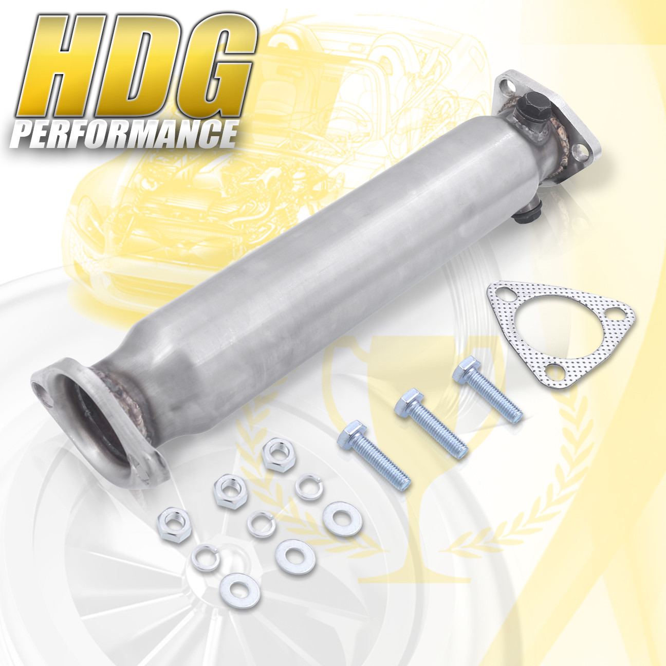 Find Stainless Steel Down/Test High Flow Pipe/Catalytic Converter 94-01 ...