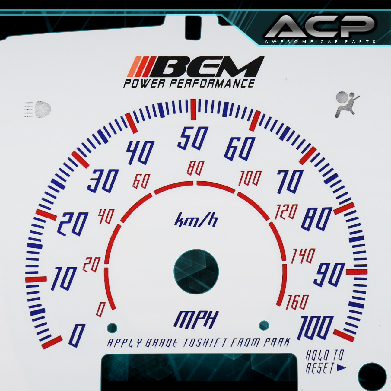 Find 1999-2002 Chevy Silverado Overlay Reverse Indiglo Gauge White ...