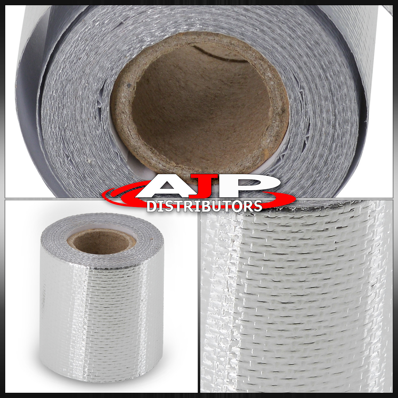 High Temperature Heat Shield Wrap 2" x 180" Self Adhesive Silver ...