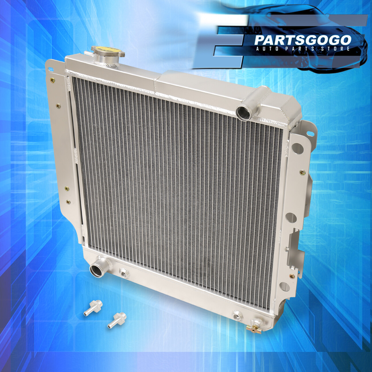 For 87-06 Jeep Wrangler Yj/Tj Tri-Core/3-Row Aluminum Racing Cooling ...