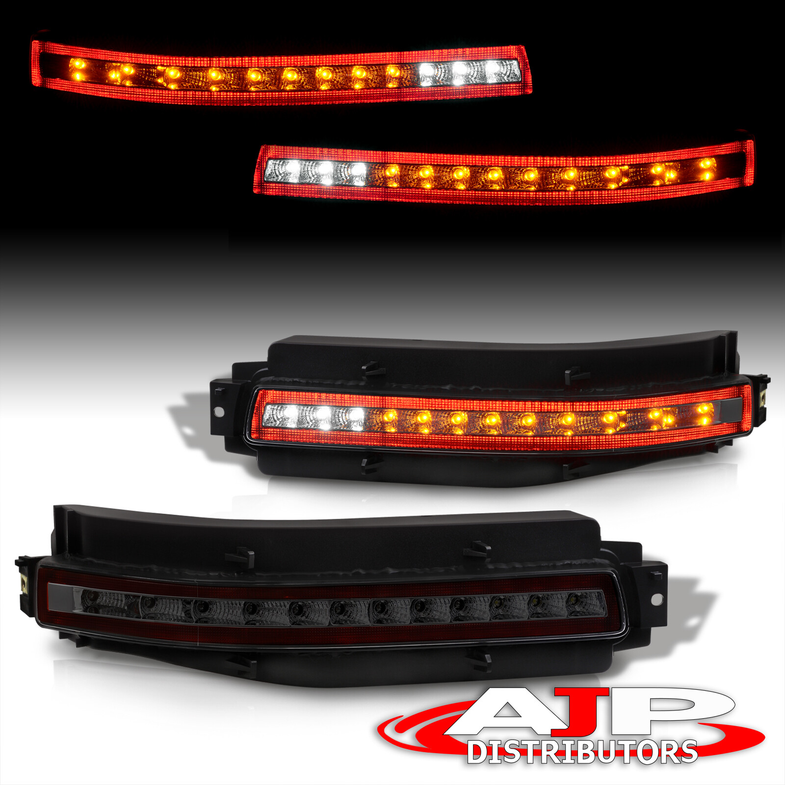 Smoke 4-in-1 Sequential LED Brake Fog Lights Lamps For 2003-2009 Nissan ...