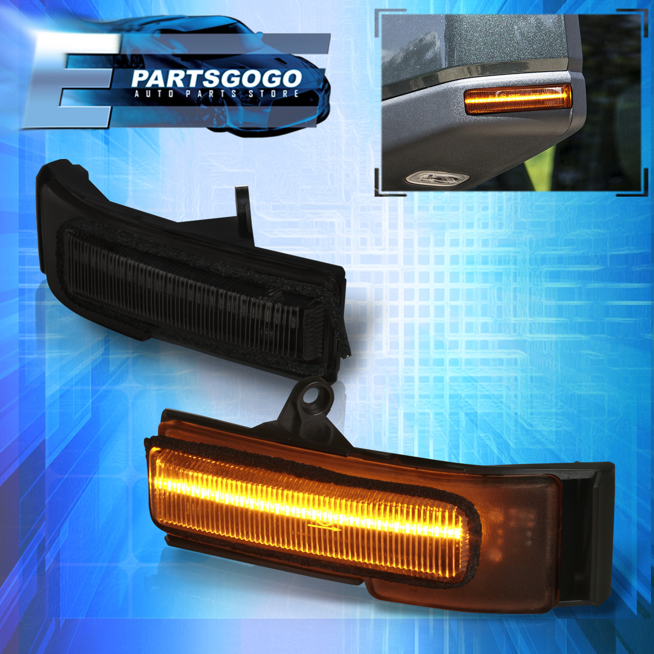 For 15-20 Ford F150 Smoked Sequential LED Dynamic Side Mirror Turn ... For 15-20 Ford F150 Smoked Sequential LED Dynamic Side Mirror Turn ...