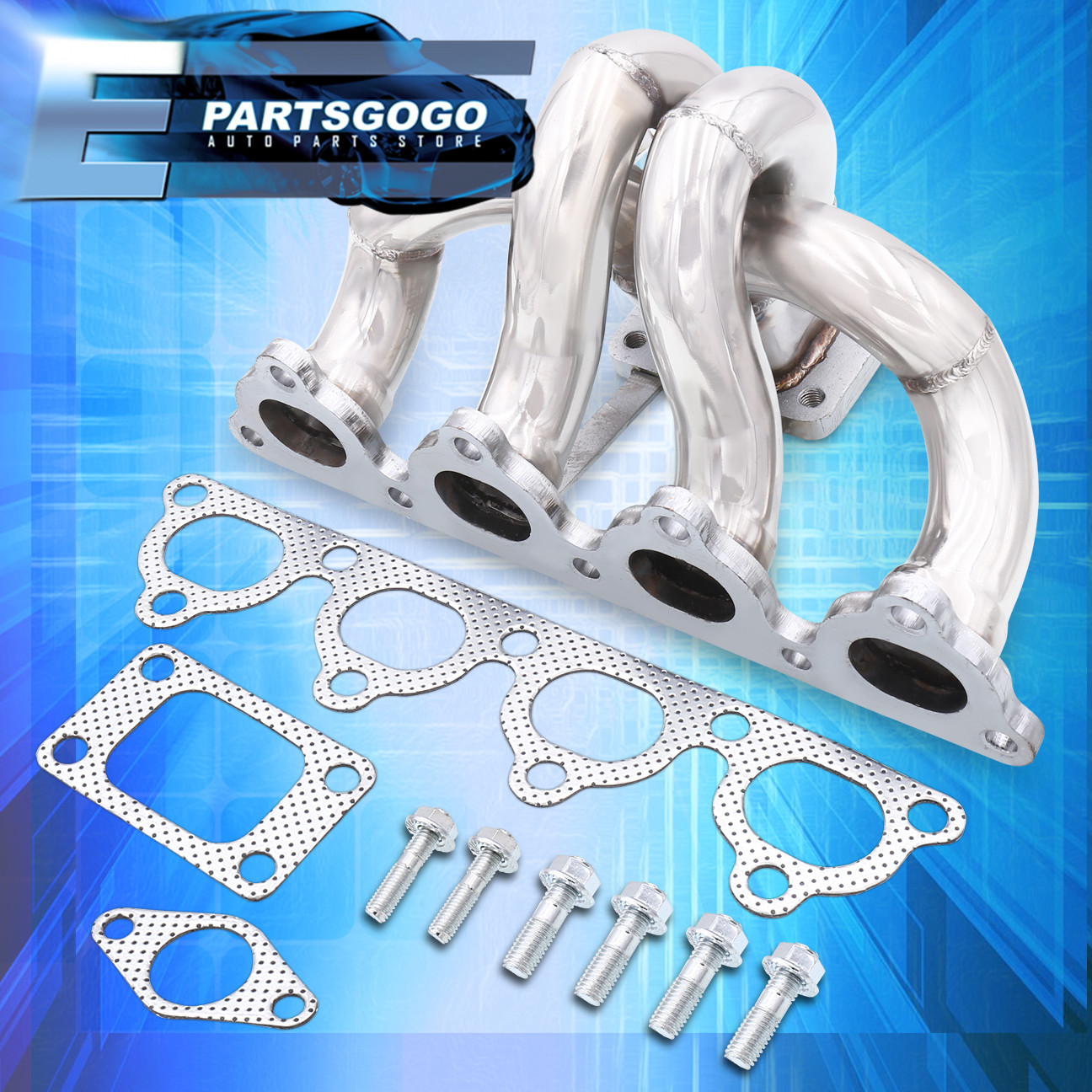 Para Honda D15 / D16 D-Series Motor Inoxidable T3 Turbo Manifold ...
