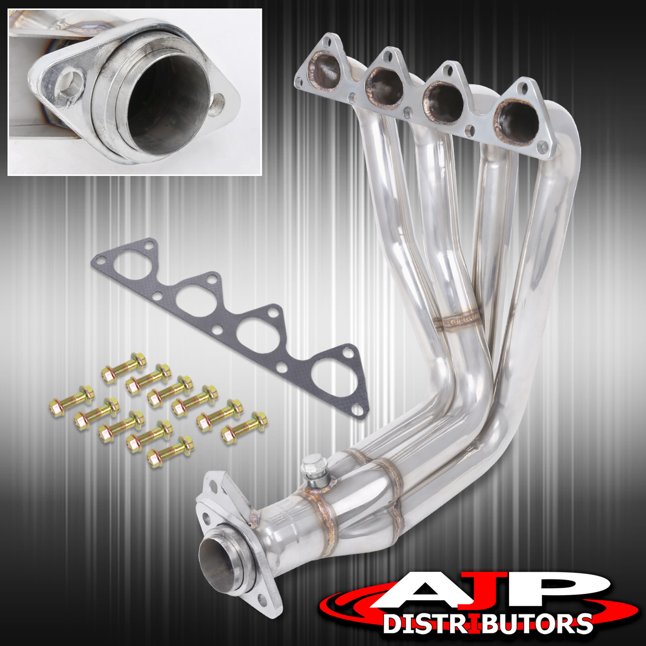 INTEGRA GSR 94-01 1.8L B18C 2.5" 4-1 STAINLESS STEEL RACING EXHAUST ...