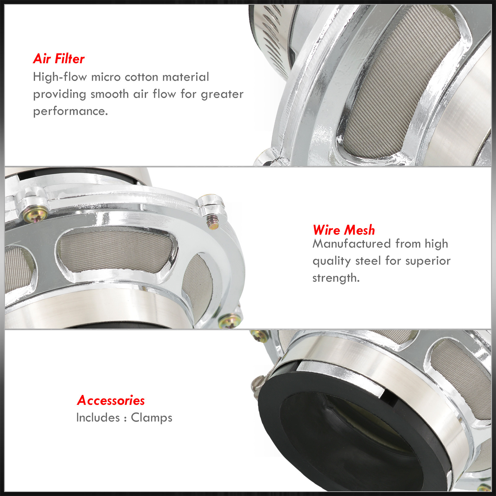 Sell 2.5" RACING COLD AIR INTAKE BYPASS VALVE FILTER SILVER FOR VW GOLF ...